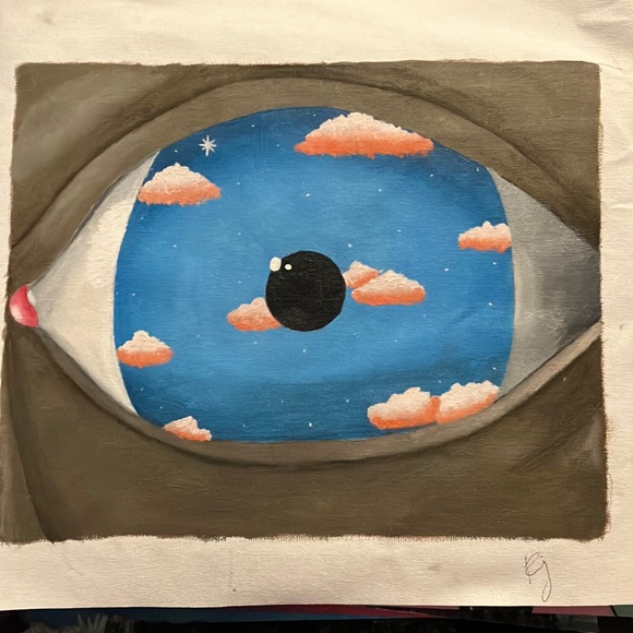 Art | The False Mirror By Ren Magritte Remake Oil Paint Surreal Art ...